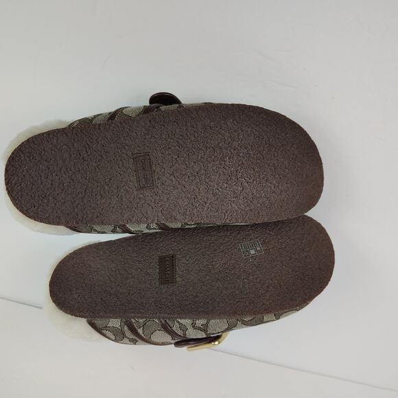 Coach | Shoes | Coach Ashton Clog In Signature Jacquard Oakmaple Color ...
